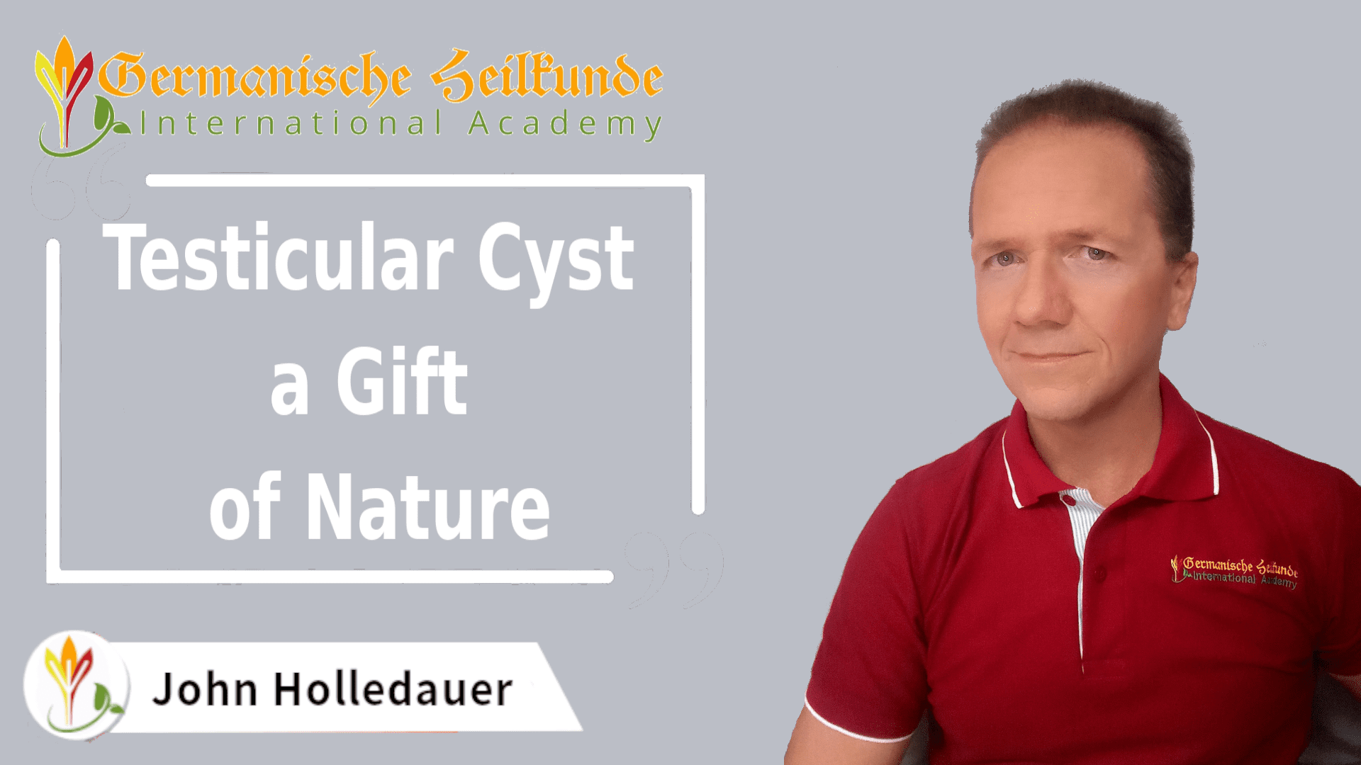 Testicle Cyst vs Cancer, a Gift of Nature! - GHk Academy